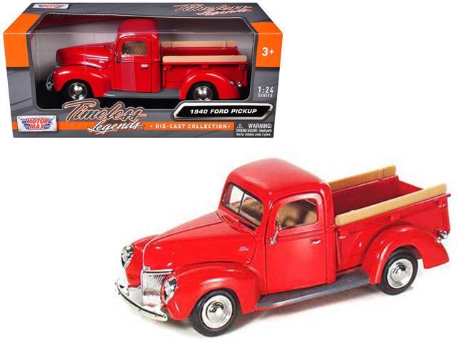 Click here for 1940 Ford Pickup Truck Red 1/24 Diecast Model Car... prices