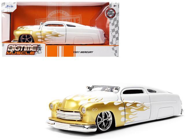 Click here for 1951 Mercury Coupe White with Gold Flames Bigtime... prices