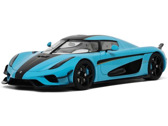 Click here for 2018 Koenigsegg Regera Baby Blue with Black Stripe... prices