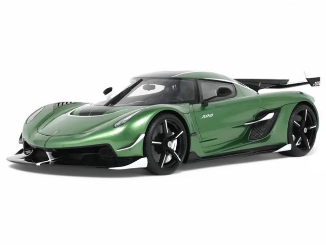 Click here for Koenigsegg Jesko Green Metallic with Black Stripes... prices