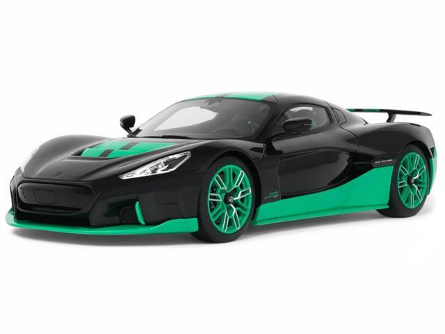 Click here for 2023 Rimac Nevera Black with Green Stripes 1/18 Mo... prices
