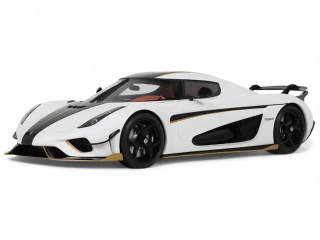 Click here for 2023 Koenigsegg Regera White with Black Stripes 1/... prices