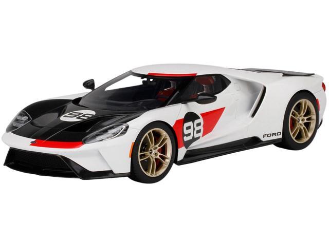 Click here for 2021 Ford GT #98 White with Black Hood Heritage Ed... prices