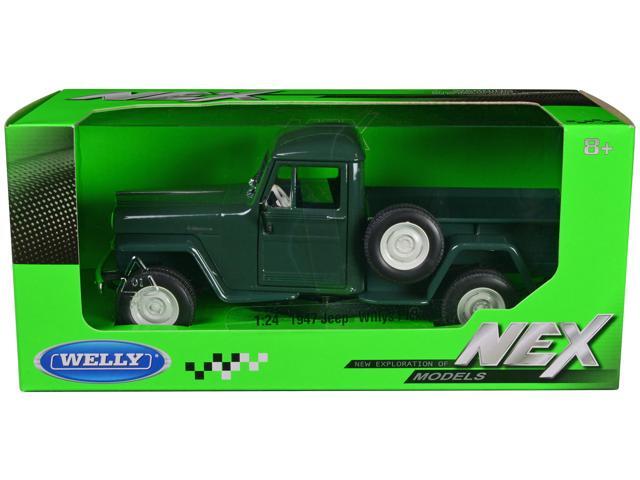 Click here for 1947 Jeep Willys Pickup Truck Dark Green NEX Model... prices