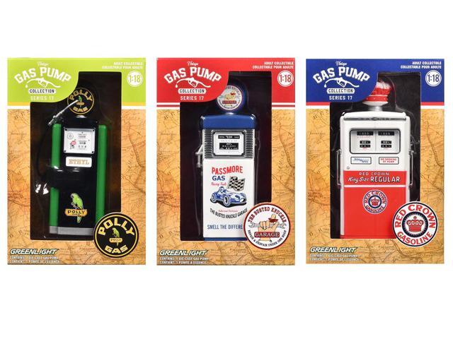 Click here for Vintage Gas Pumps Series 17 Set of 3 Pumps 1/18 Di... prices