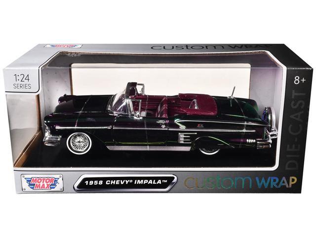 Click here for 1958 Chevrolet Impala Green and Purple Chrome Cust... prices
