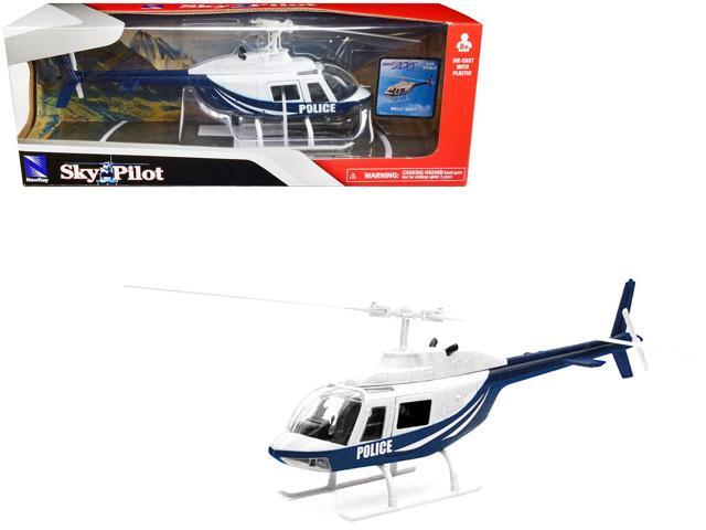 Click here for Bell 206 Helicopter Dark Blue and White Police Sky... prices