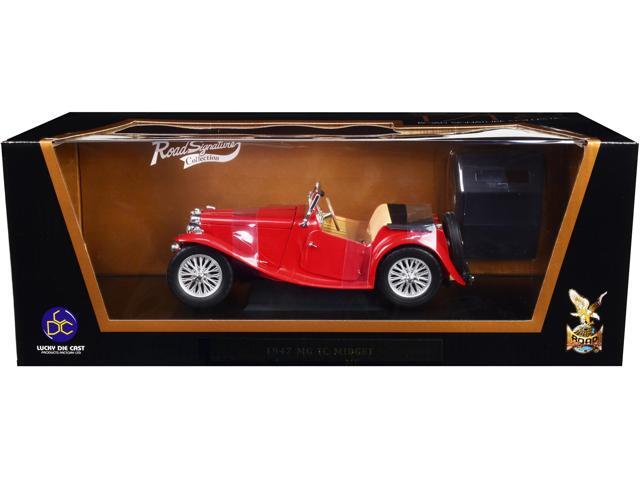 Click here for 1947 MG TC Midget Red 1/18 Diecast Model Car by Ro... prices