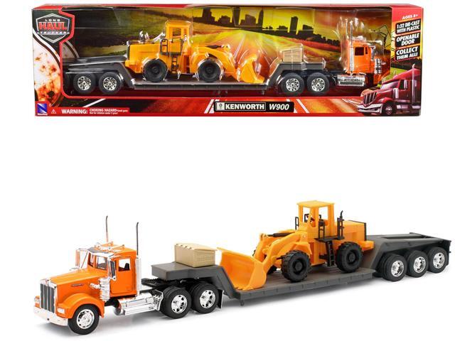 Click here for Kenworth W900 Truck with Lowboy Trailer Orange and... prices
