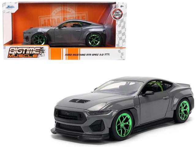Click here for 2024 Ford Mustang RTR Gray with Green Wheels Bigti... prices