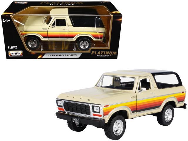 Click here for 1978 Ford Bronco Custom Cream with Stripes and Bla... prices