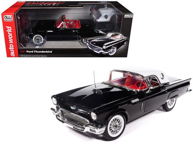 Click here for 1957 Ford Thunderbird Black with White Top and Red... prices