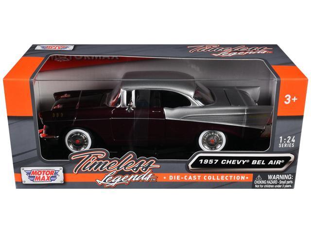 Click here for 1957 Chevrolet Bel Air Burgundy Metallic and Silve... prices