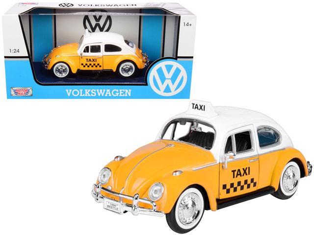 Click here for 1966 Volkswagen Beetle Taxi Yellow with White Top... prices
