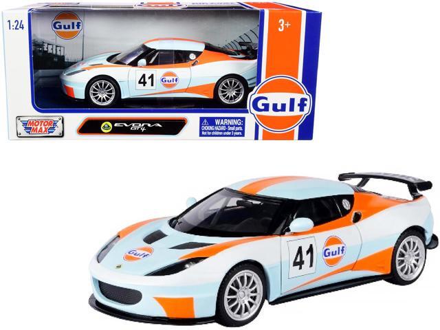 Click here for Lotus Evora GT4 #41 Gulf Oil Light Blue with White... prices