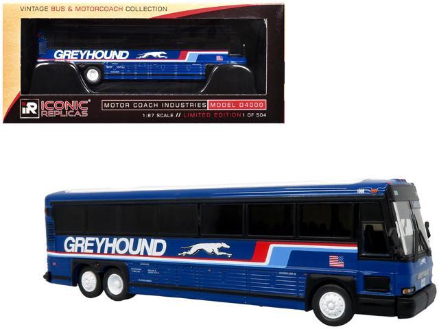 Click here for 2001 MCI D4000 Coach Bus Greyhound Blue with Strip... prices