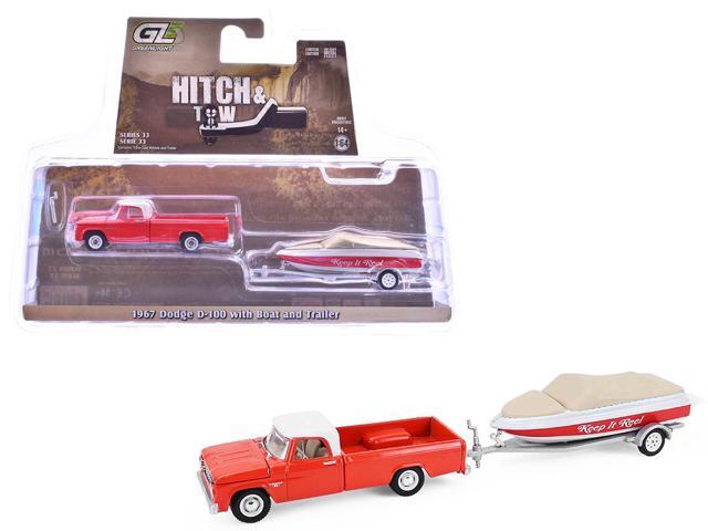 Click here for 1967 Dodge D-100 Pickup Truck Red with White Top w... prices