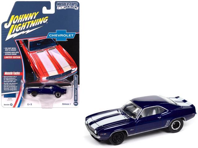 Click here for 1969 Chevrolet Camaro Z28 Blue Metallic with White... prices