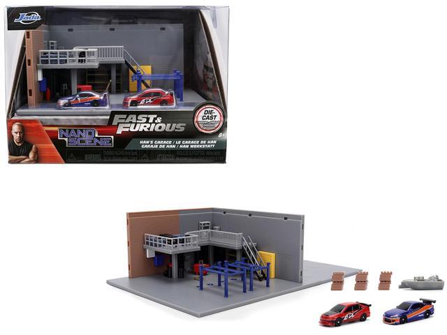 Click here for Fast & Furious Hans Garage Diorama with 2 Cars and... prices