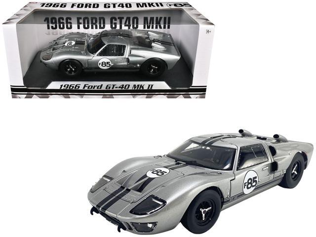 Click here for 1966 Ford GT-40 MKII #F85 Silver Metallic with Bla... prices