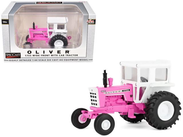 Click here for Oliver 1755 Wide Front Tractor with Cab Hot Pink a... prices