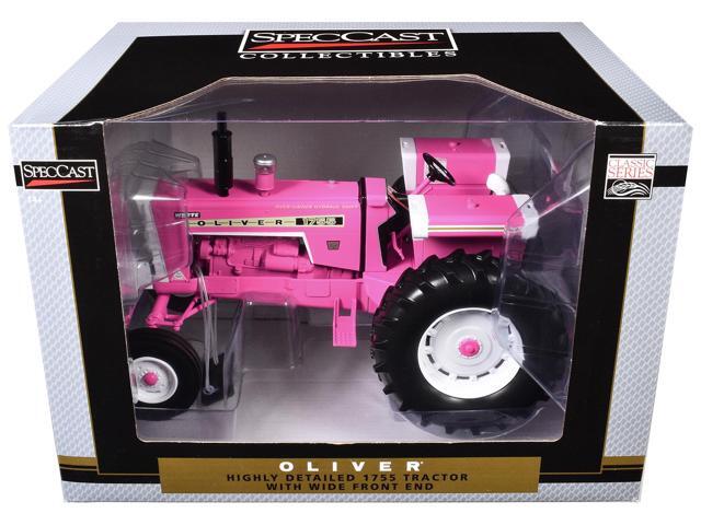 Click here for Oliver 1755 Open Station Wide Front Tractor Pink C... prices