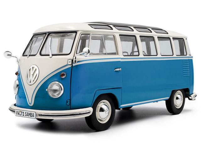 Click here for 1962 Volkswagen T1 Samba Bus Baby Blue and White 1... prices