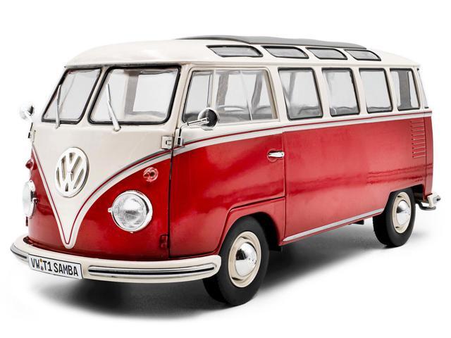 Click here for 1962 Volkswagen T1 Samba Bus Red and White 1/18 Di... prices