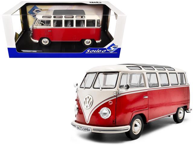Click here for 1962 Volkswagen T1 Samba Bus Red and White 1/18 Di... prices