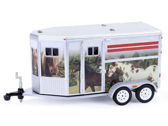 Click here for Horse Trailer Silver with Custom Horse Wrap Down o... prices