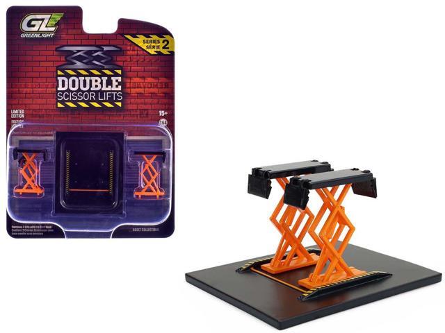 Click here for Automotive Double Scissor Lift Black and Orange Do... prices