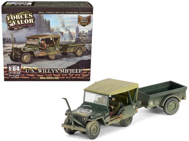 Click here for Willys MB Jeep with Trailer Olive Drab (Weathered)... prices