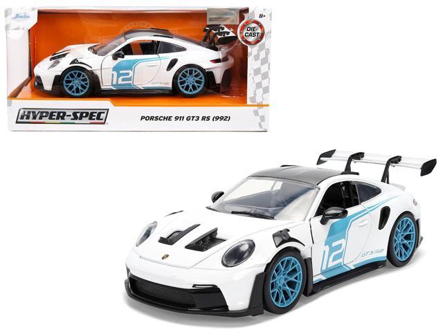 Click here for Porsche 911 GT3 RS (992) #12 White with Blue Strip... prices