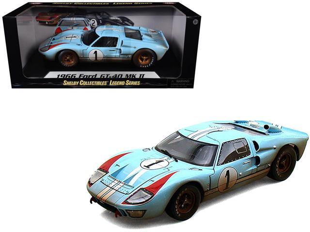 Click here for 1966 Ford GT-40 MK II #1 Light Blue Miles - Hulme... prices
