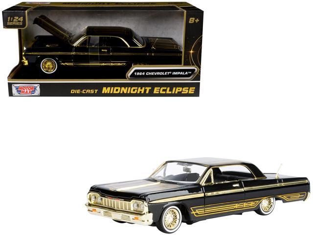 Click here for 1964 Chevrolet Impala Lowrider Black with Gold Gra... prices