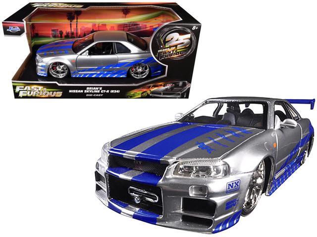 Click here for Brians Nissan GTR Skyline R34 RHD Silver with Blue... prices