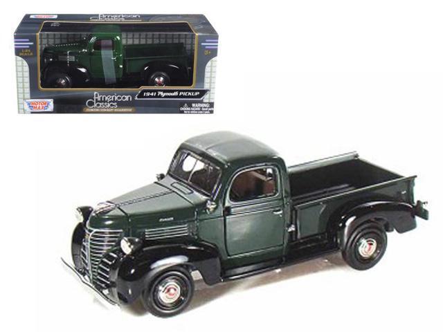 Click here for 1941 Plymouth Pickup Green 1/24 Diecast Model Car... prices