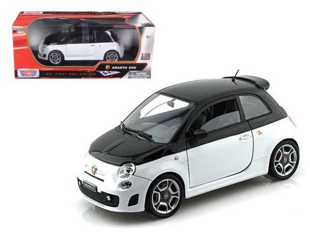 Click here for Fiat Abarth 500 White and Black 1/18 Diecast Model... prices