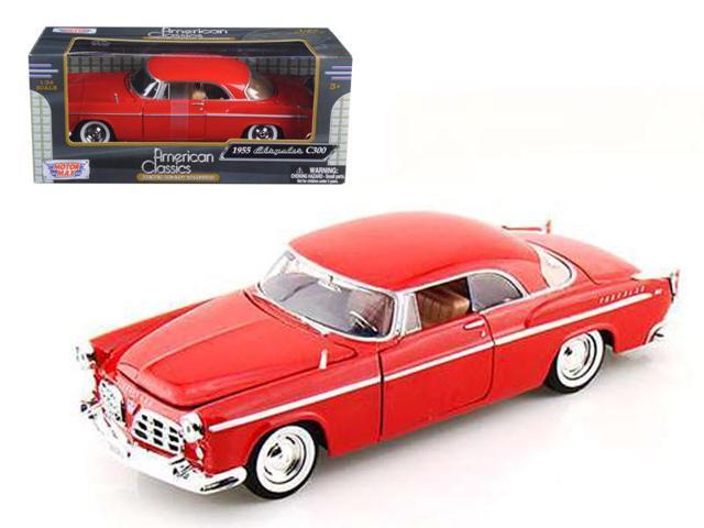 Click here for 1955 Chrysler C300 Red 1/24 Diecast Model Car by M... prices