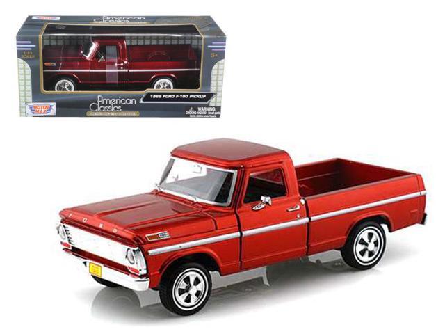 Click here for 1969 Ford F-100 Pickup Truck Burgundy 1/24 Diecast... prices
