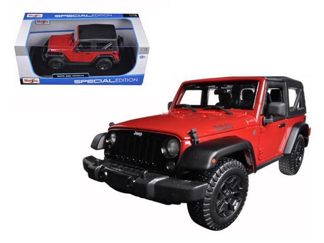 Click here for 2014 Jeep Wrangler Willys Red 1/18 Diecast Model C... prices