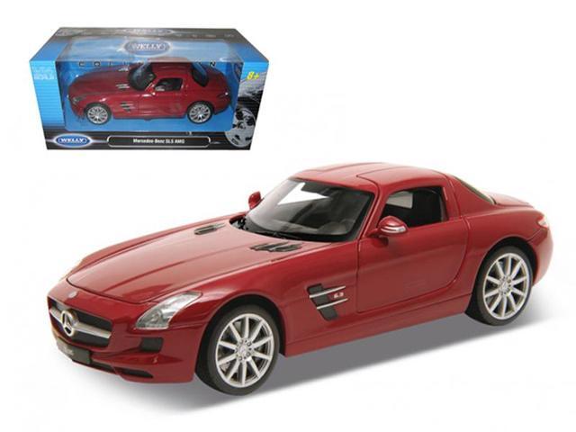 Click here for Mercedes SLS AMG Red 1/24 Diecast Model Car by Wel... prices