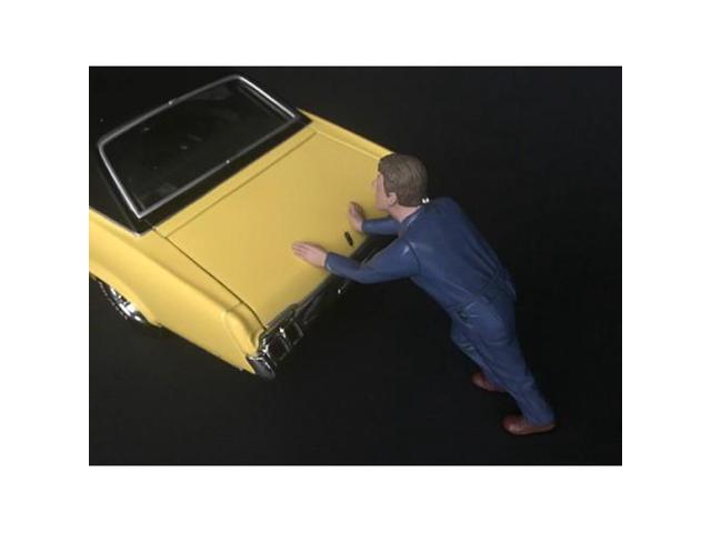 Click here for Mechanic Darwin Pushing a Car Figurine for 1/24 Sc... prices