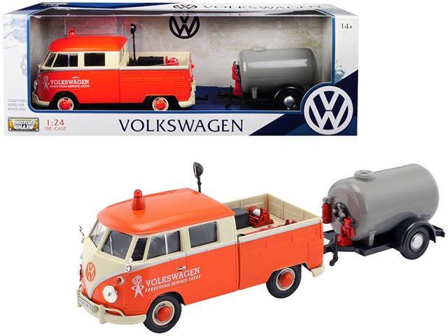 Click here for Volkswagen Type 2 (T1) Pickup Truck Orange and Cre... prices