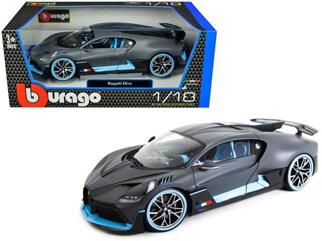 Click here for Bugatti Divo Matt Gray with Blue Accents 1/18 Diec... prices