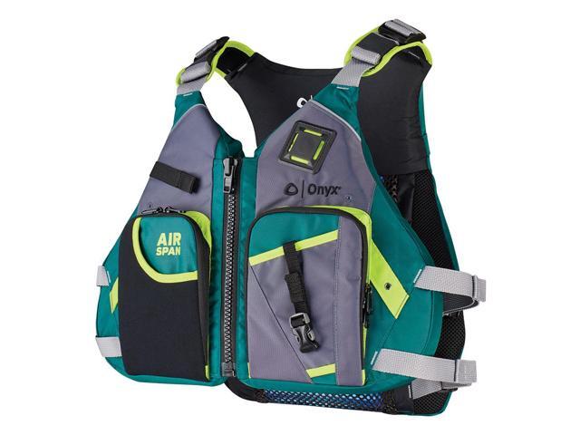 Click here for Onyx Airspan Angler Life Jacket - M/L - Green prices