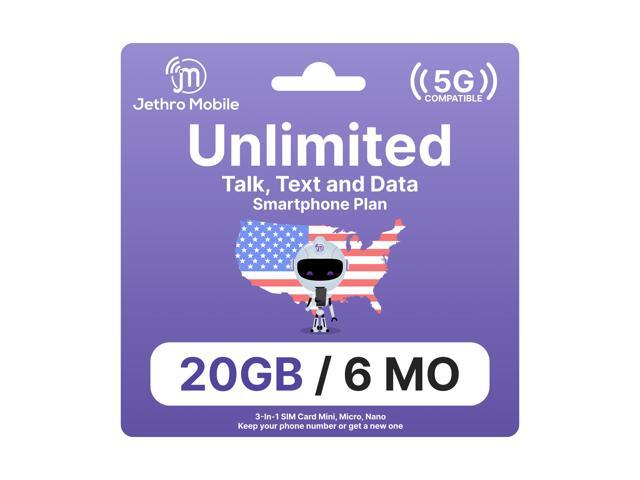 Click here for Jethro Mobile USA Prepaid Sim Card [6 Months] with... prices