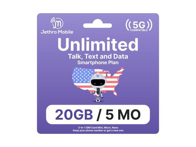 Click here for Jethro Mobile USA Prepaid Sim Card [5 Months] with... prices