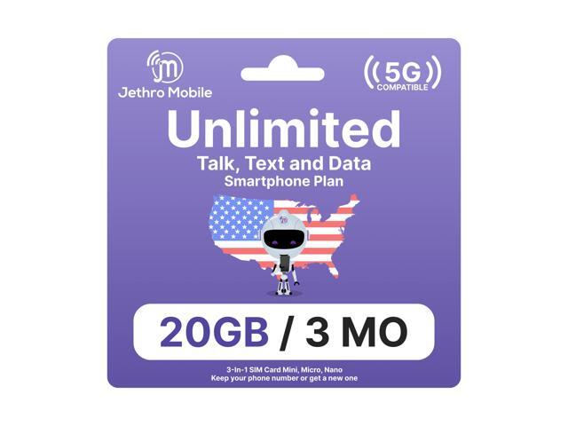 Click here for Jethro Mobile USA Prepaid Sim Card [3 Months] with... prices