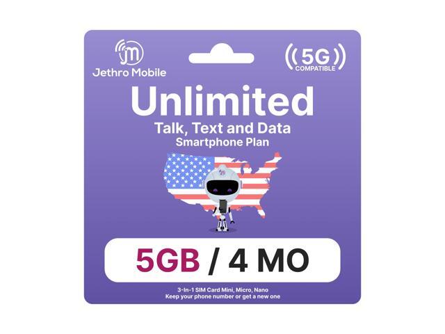 Click here for Jethro Mobile USA Prepaid Sim Card [4 Months]  Unl... prices